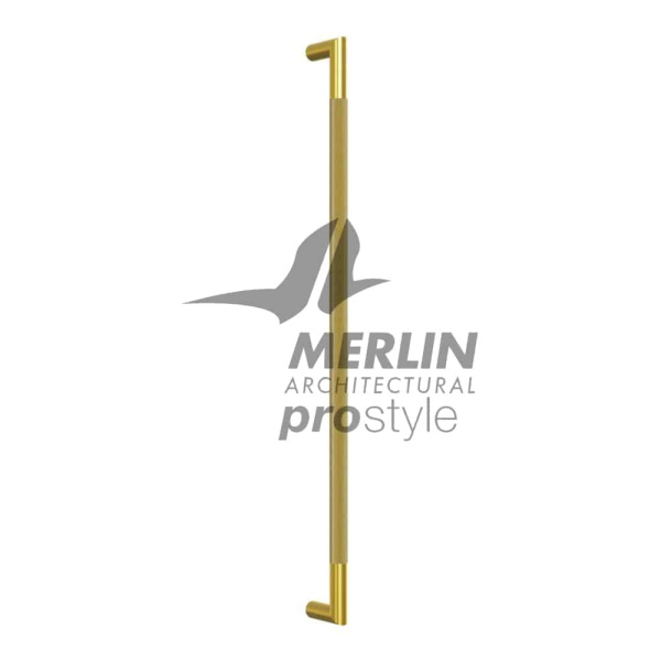 Prostyle Mitred Knurled Pull Handle 600mm - Satin Brass - Merlin ...